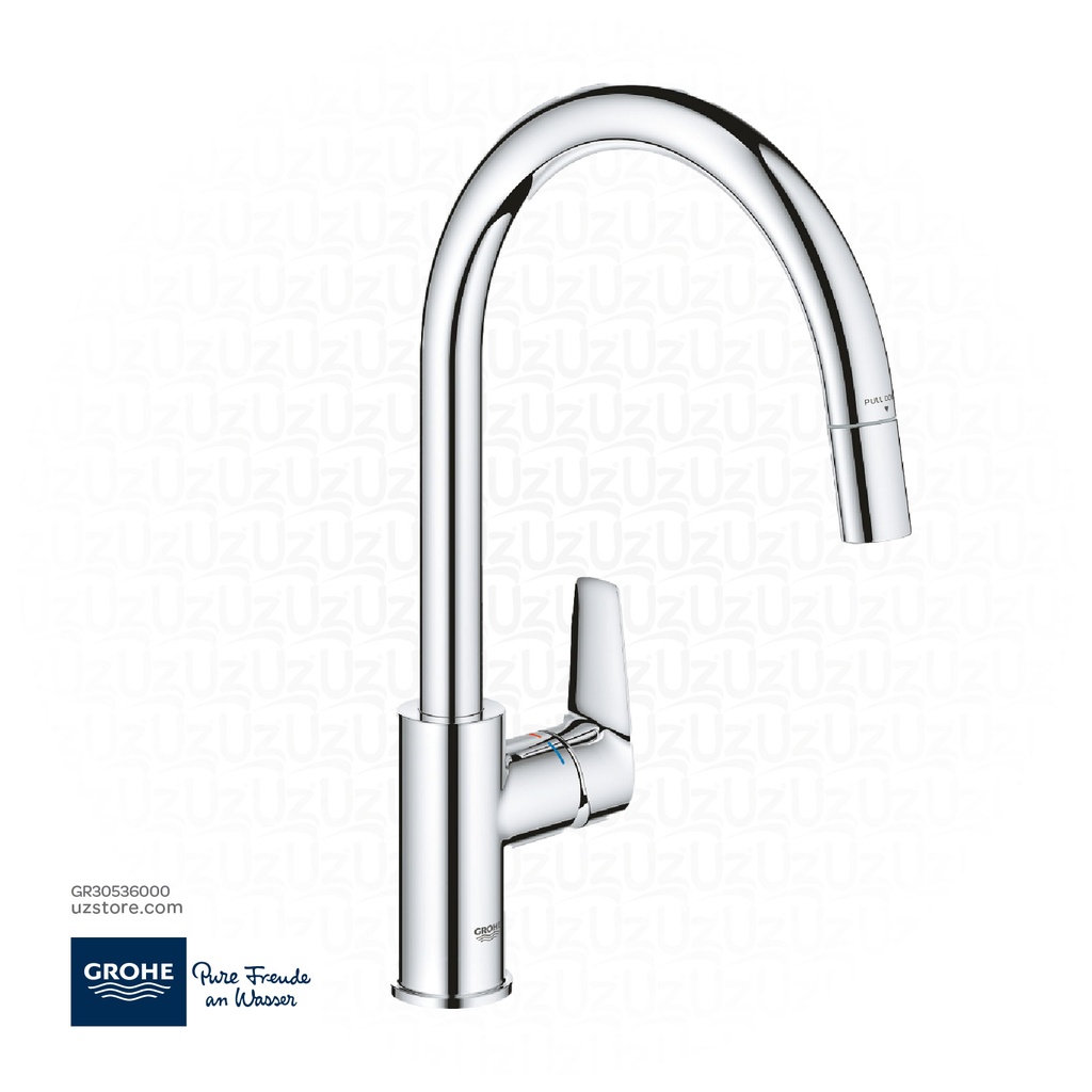 GROHE BauEdge OHM sink C-spout pull-out mouss 30536000 | UZ Store